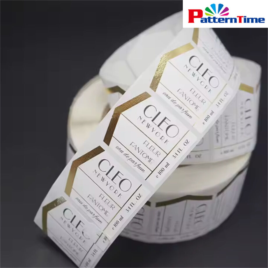 Factory Price Custom Textured Paper Luxury Gold Foil Stickers Private ...