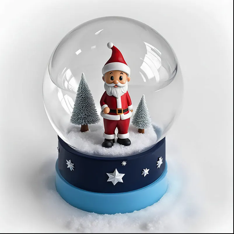 Wholesale Resin Christmas Tree Miniature Village Glass Snow Ball Home ...