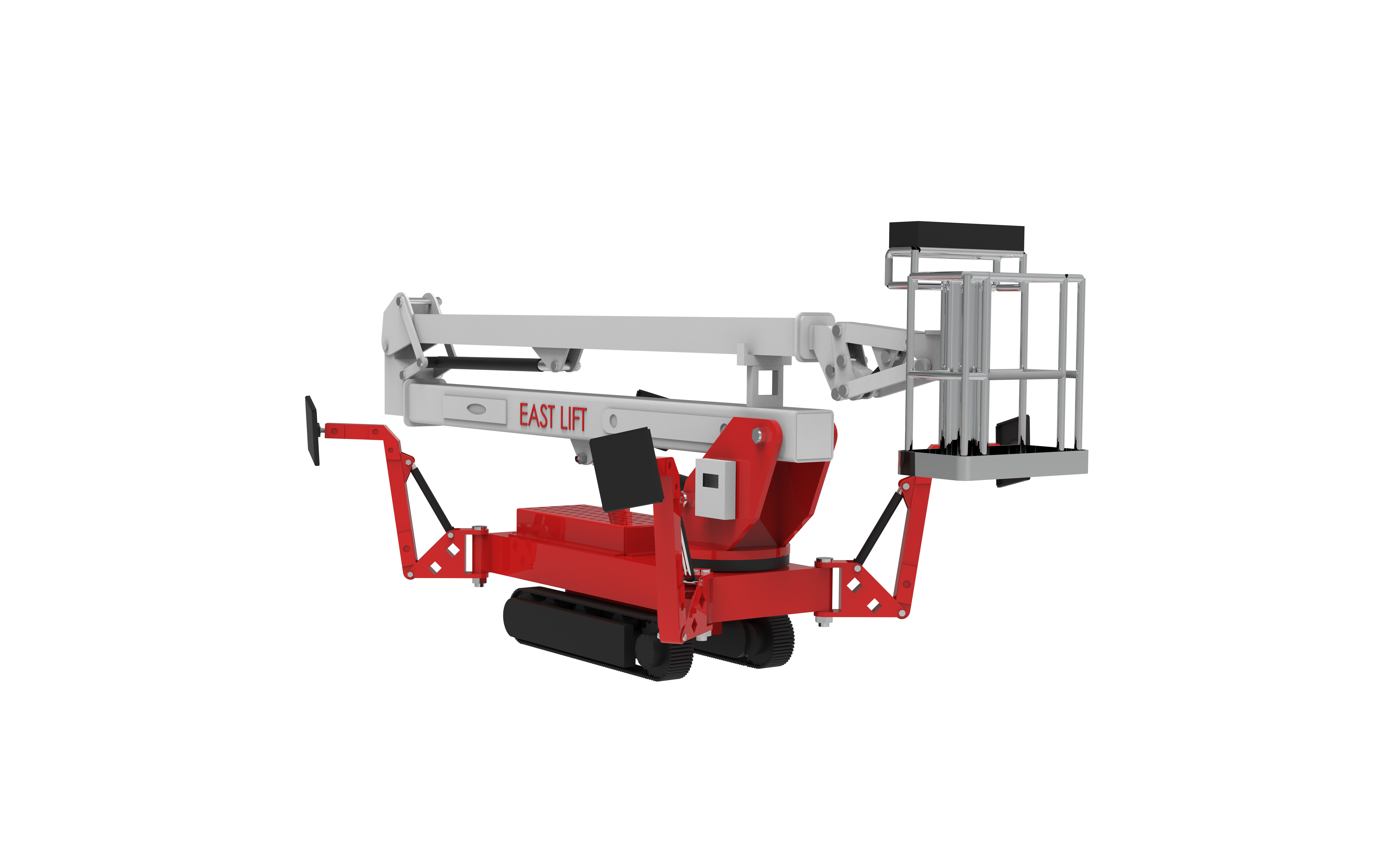 East Lift 23m Electric Diesel Self Propelled Crawler Track Spider Lifts ...