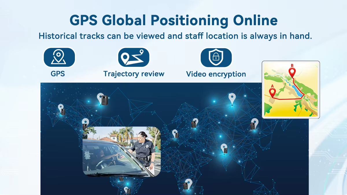 4g Body Worn Camera Mini Wireless Wifi Gps Security Personnel High ...