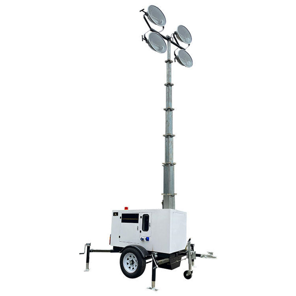 7m 9m Mobile Lifting Lighthouse Outdoor Power Generation Construction ...