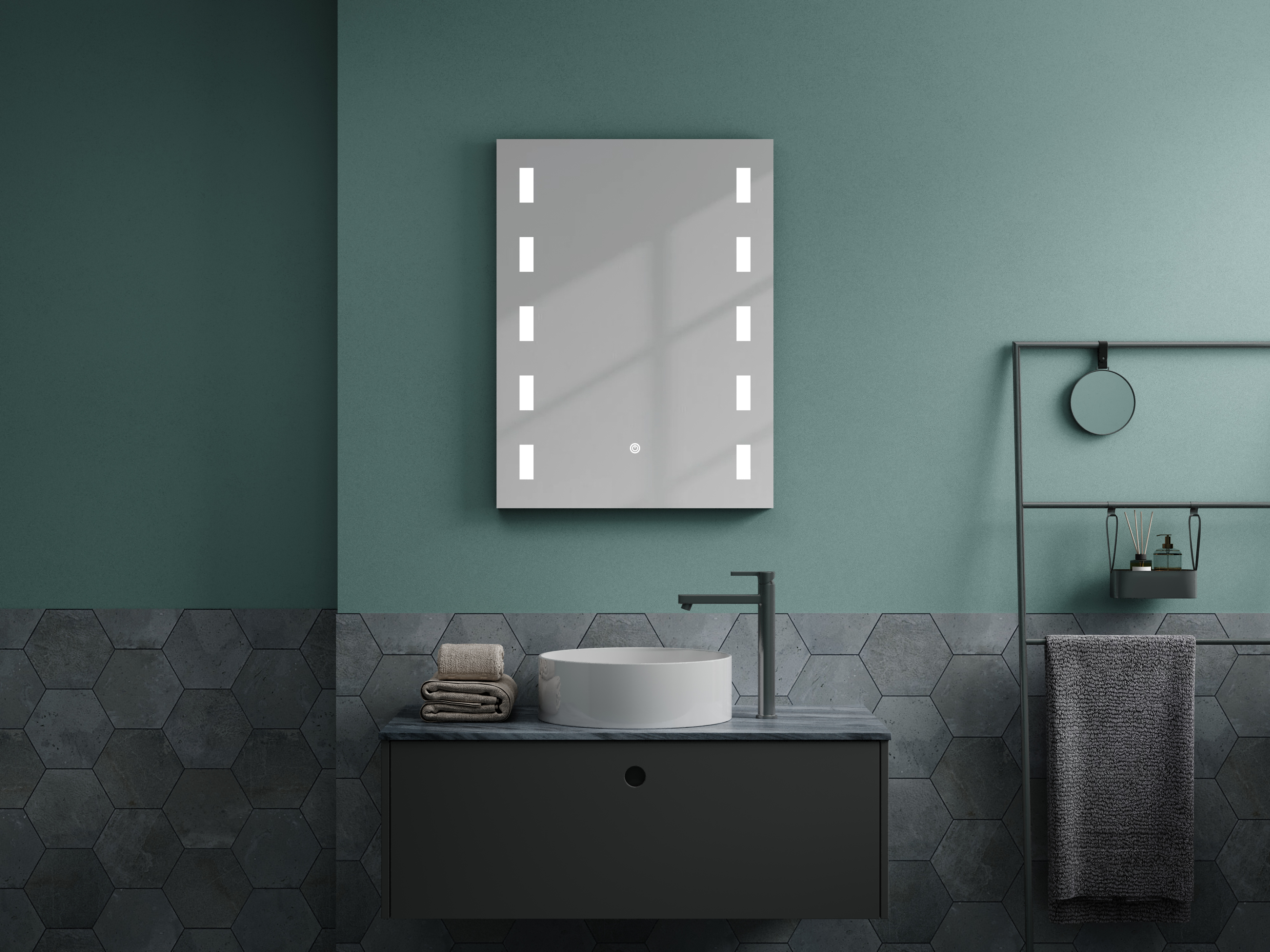 Manufacturer Odm&oem Frameless Backlit Rectangular Led Mirror Rhein For ...