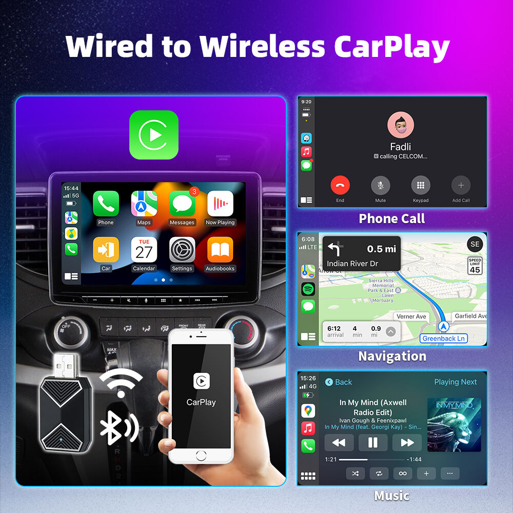 Universal Wireless Carplay Adapter Oem Odm Carplay Android Auto Type-c ...