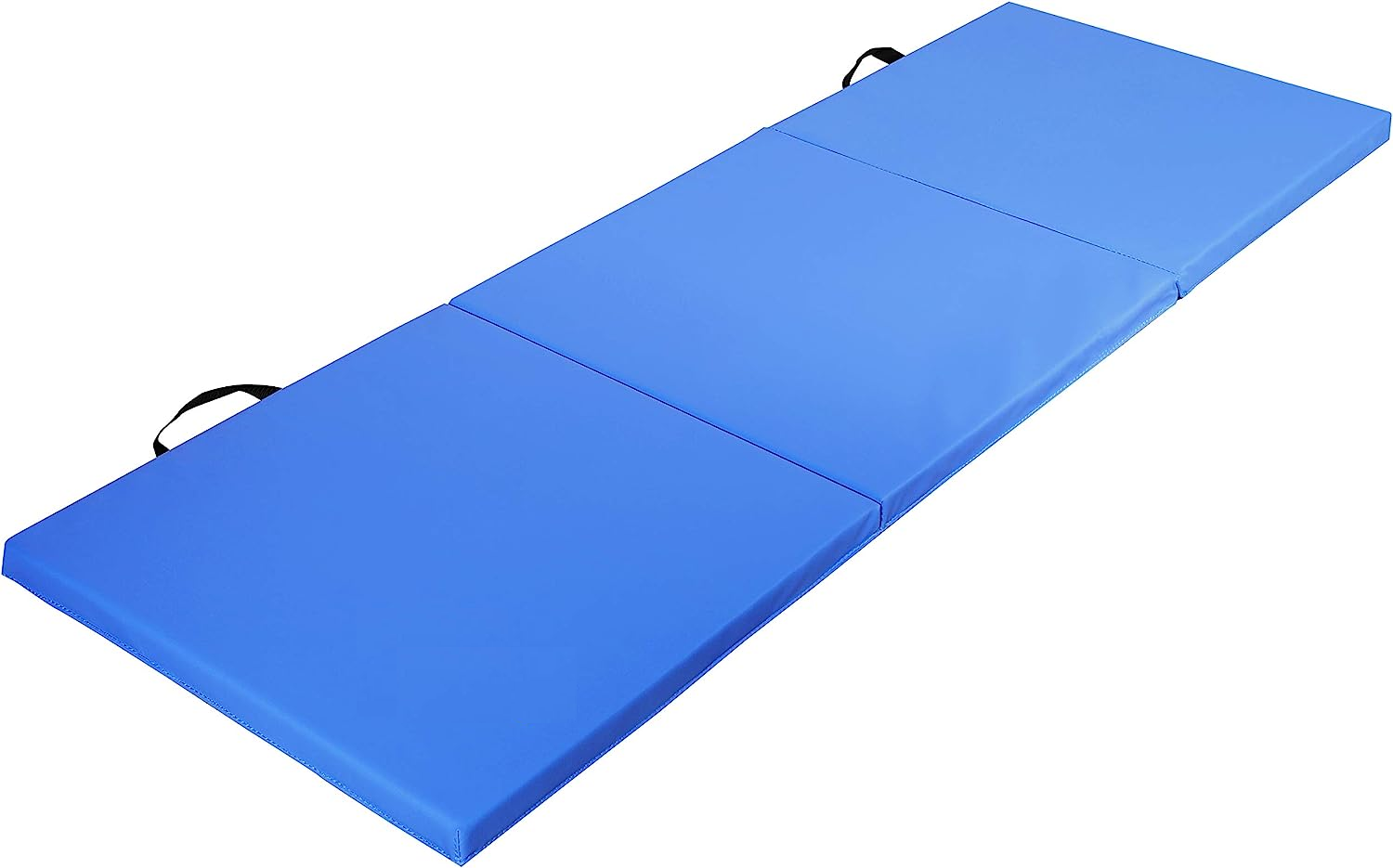 Three Fold Folding Exercise Mat With Carrying Handles For Gymnastics ...