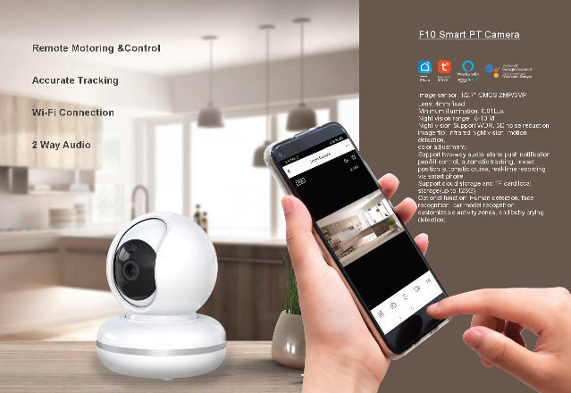 Smart Ptz Camera Motion Tracking Smart Home Two-way Voice Use Tuya App ...