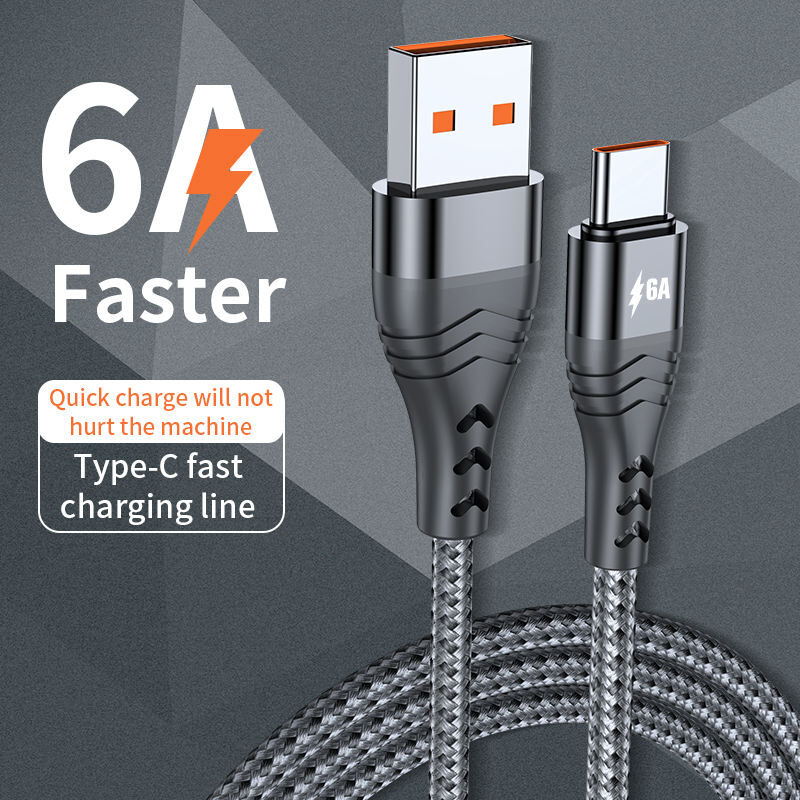 66w 6a Type-c Usb Cable,ultra Fast 6a Fast Charging Cable Usb C-type ...
