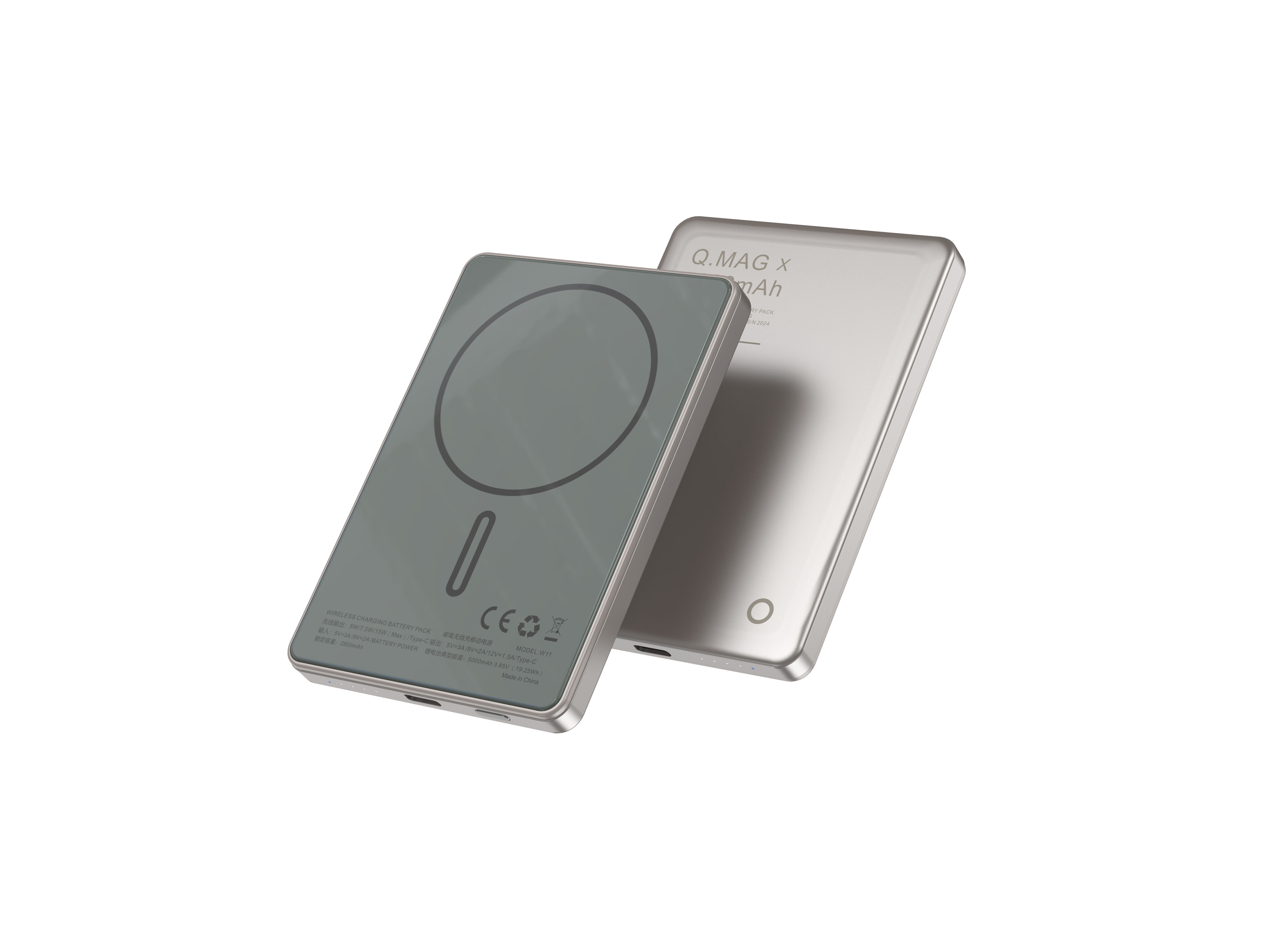 5000mah Wireless Magnetic Power Bank – Pd 20w + 15w Fast Charging, Led ...