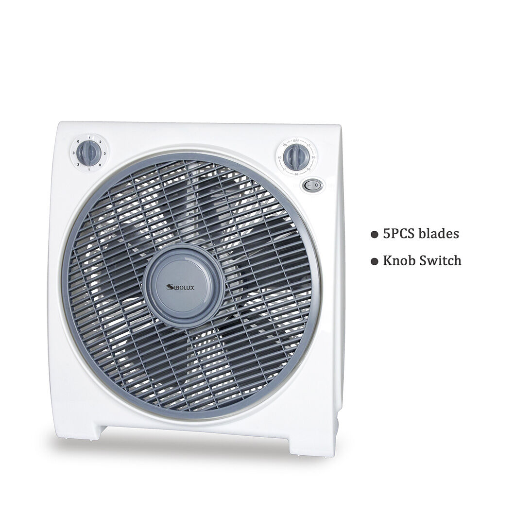 Light Weight 12inch Small Square Box Fan All Plastic Air Cooling High ...