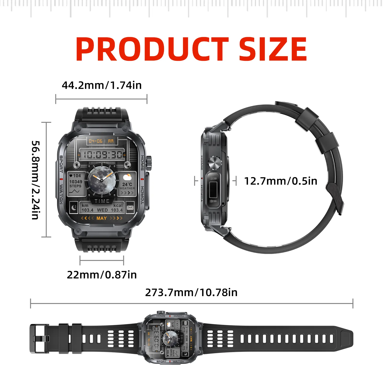 Advanced Sport Smart Watch – Multifunction Fitness Tracker Watch With ...