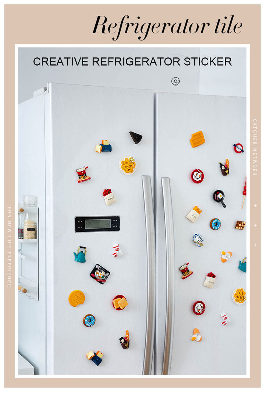 Ai-mich 3d Pvc Fridge Magnetic Stickers For Creative Diy Projects ...