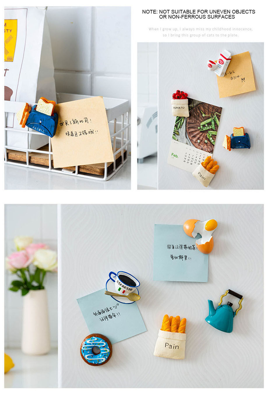 Ai-mich 3d Pvc Fridge Magnetic Stickers For Creative Diy Projects ...