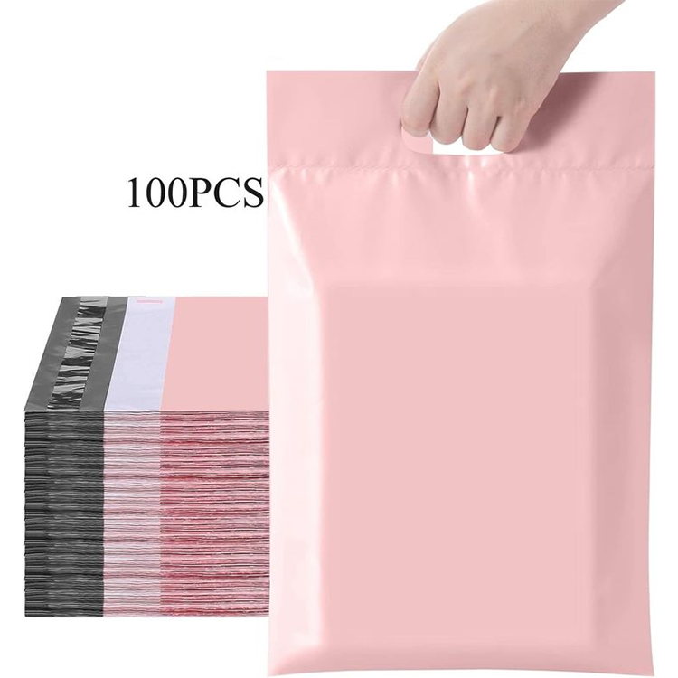 High Quality Garment Courier Mail Bags With Handle Customized Logo ...