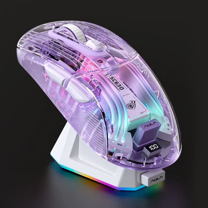 Aula Wireless Gaming Mouse 3 Mode Connect Bluetooth Mice Rgb Light With ...
