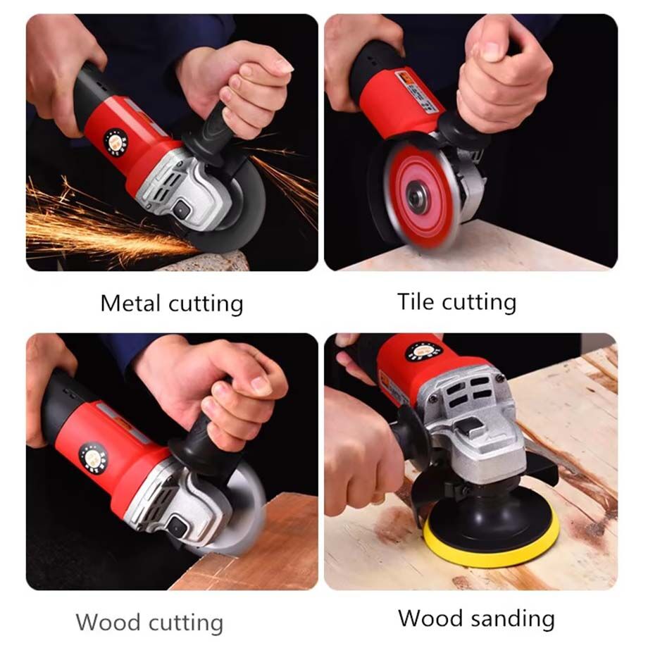 220v Angle Grinder 720w Angular Power Tool Grinding Metal Wood Cutting ...
