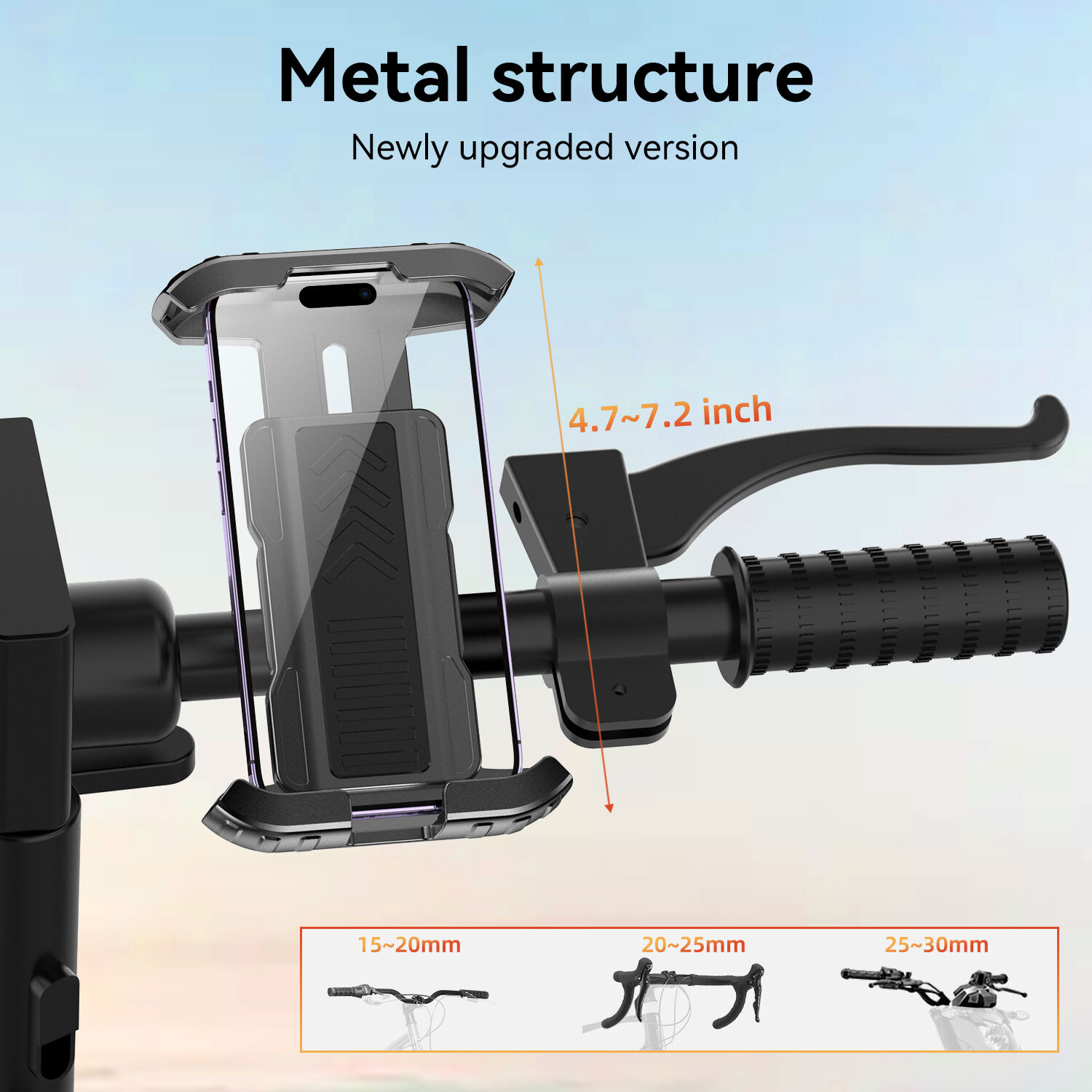 Odm Structure Linkage Smooth Cell Phone Holder For Motorcycle Handlebar ...