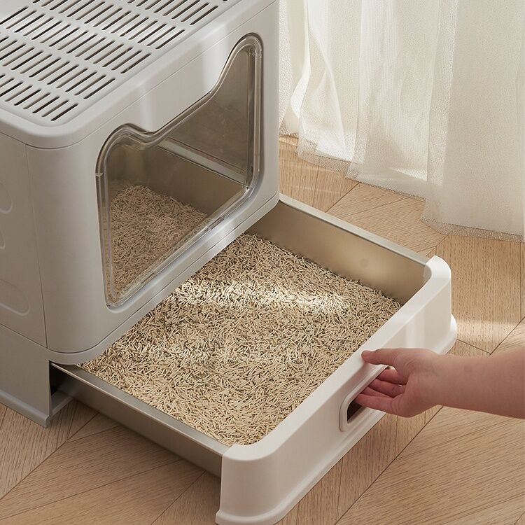 Bulk Buy China Wholesale New Enclosed Large Stainless Steel Cat Litter ...