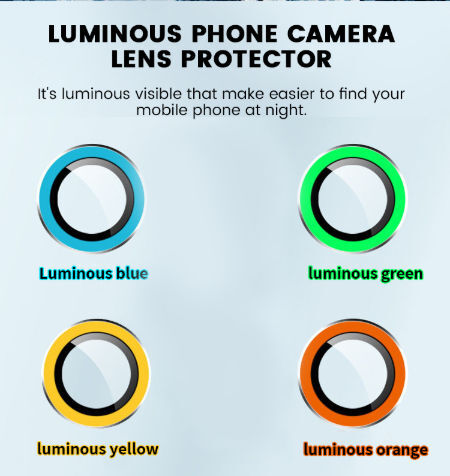 Luminous Camera Lens Protector Film For Iphone Series Pelicula ...
