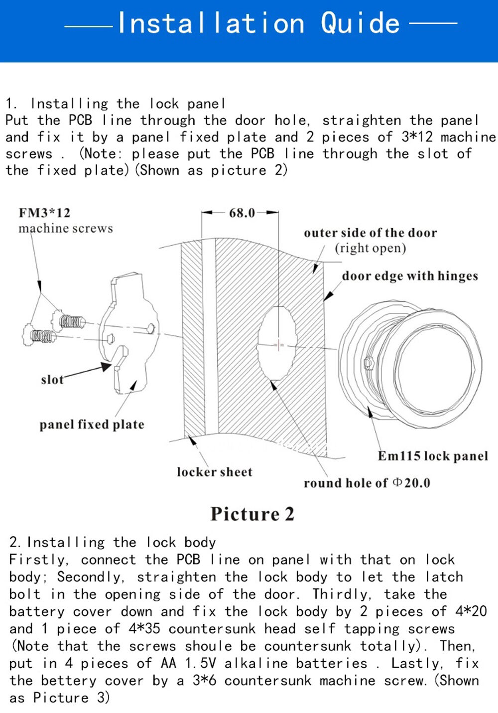 Em118 High Security Cabinet Door Lock Gym Spa Magnetic Panel Latch Card ...
