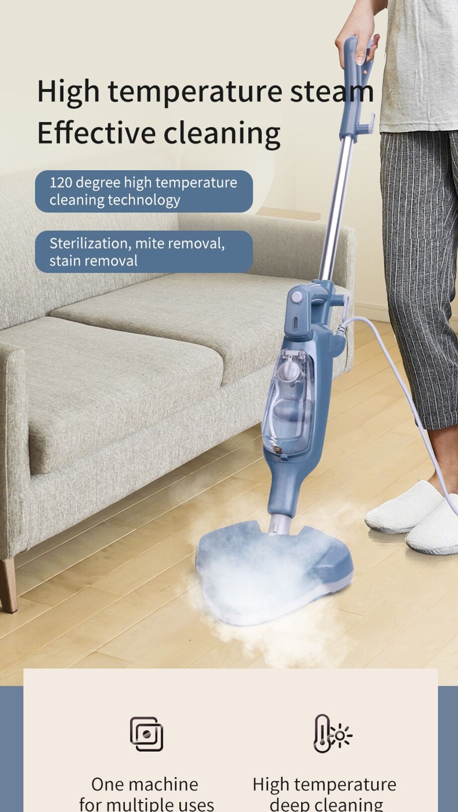 Factory Supply Spry Mop Floor Cleaning Profession Home Electric Steam ...