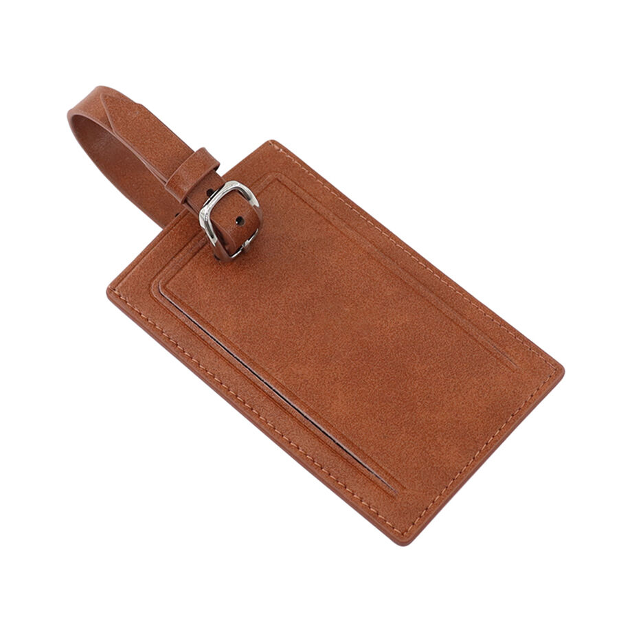 Ai-mich Pu Leather Genuine Custom Leather Luggage Tag Baggage Tag With Custom Logo Luggage Tags ...