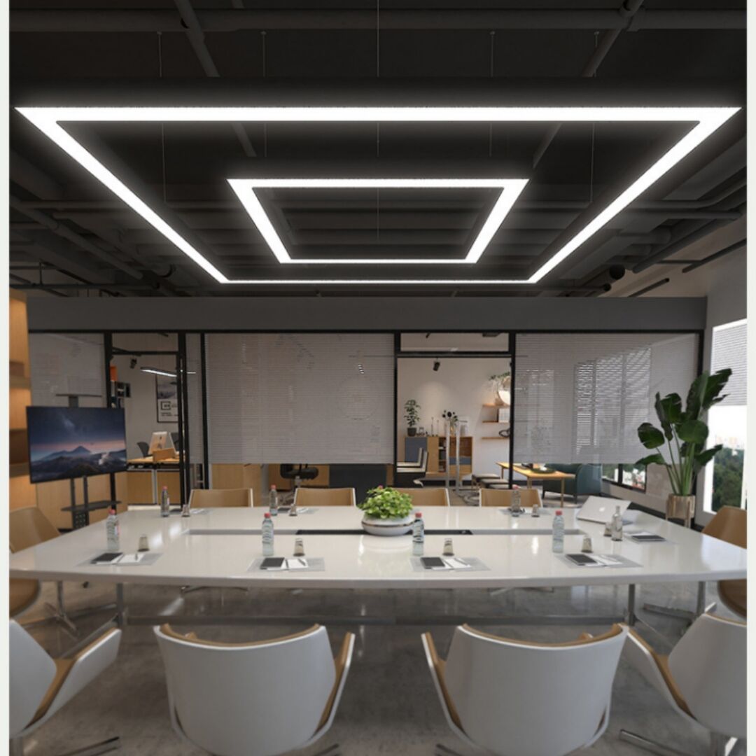 Modern Simple Aluminum Circular Oval Ceiling Led Ring Pendant Light ...