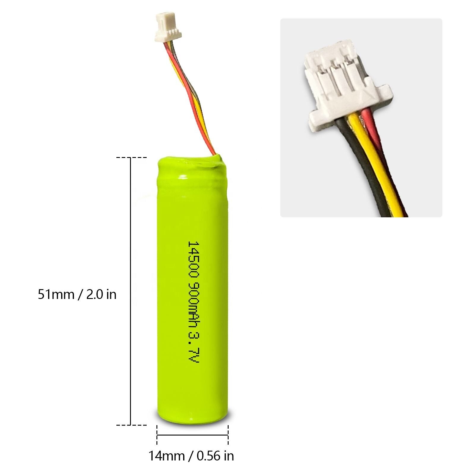 14500 900mah 3.7v Battery 14500 3.7v Li-ion Cylindrical Cell 14500 Li ...