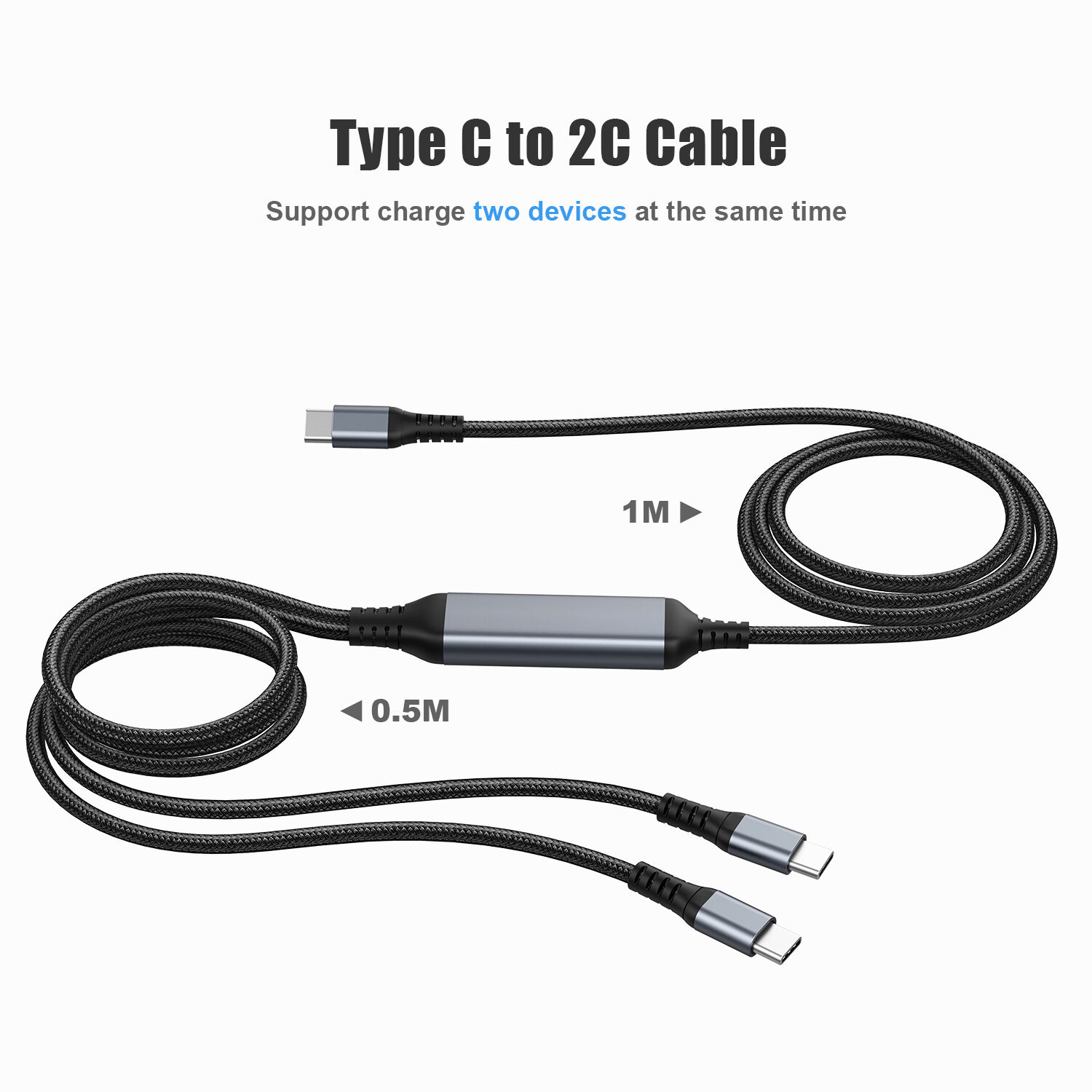 Cable Supplier, Wholesale, Charging 2 Devices At The Same Time, C-2c ...