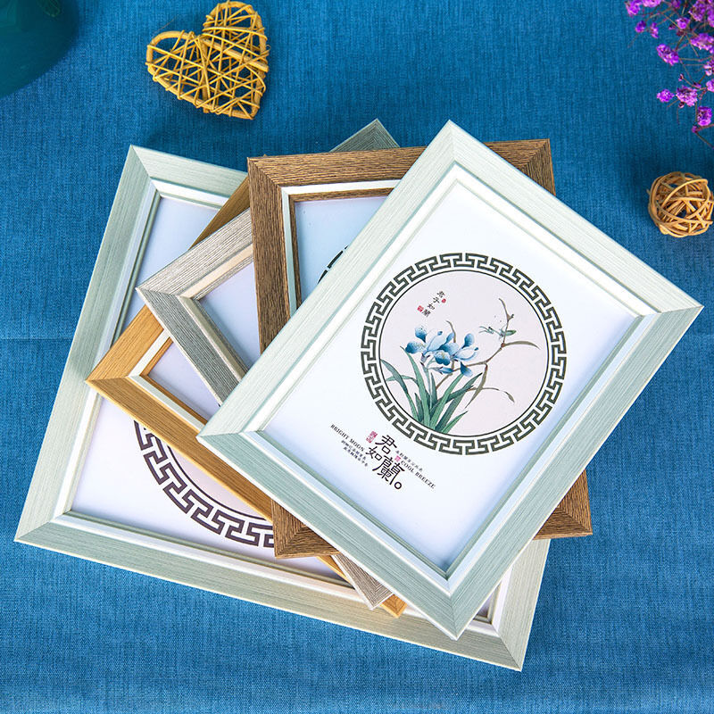 Pvc Photo Frame, Wooden Desktop Photo Wall Frame, Hanging Wall Photo ...