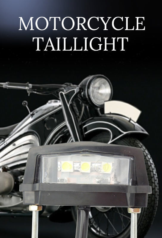 Led12v Waterproof Motorcycle Light Led License Plate Lamp - Expore ...