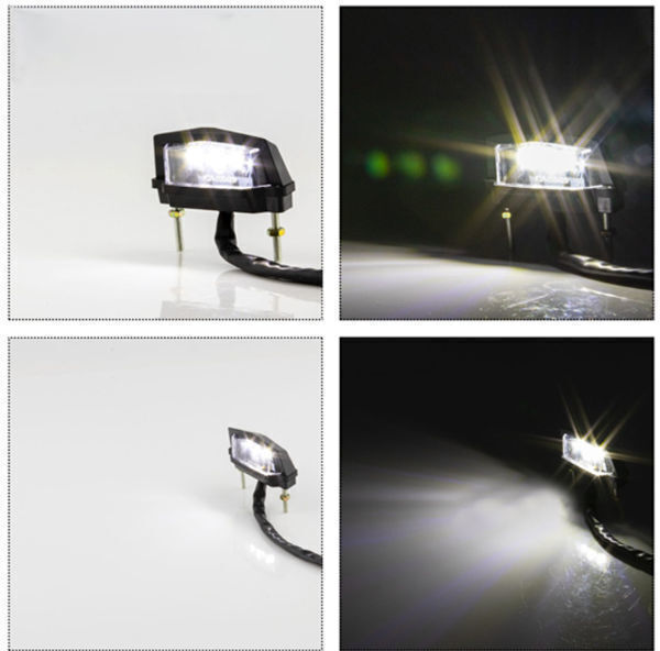 Led12v Waterproof Motorcycle Light Led License Plate Lamp - Expore ...