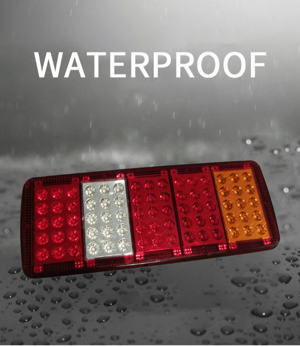 Waterproof Universal Clear Lens Truck Rear Tail Lights 24v For Trailer ...