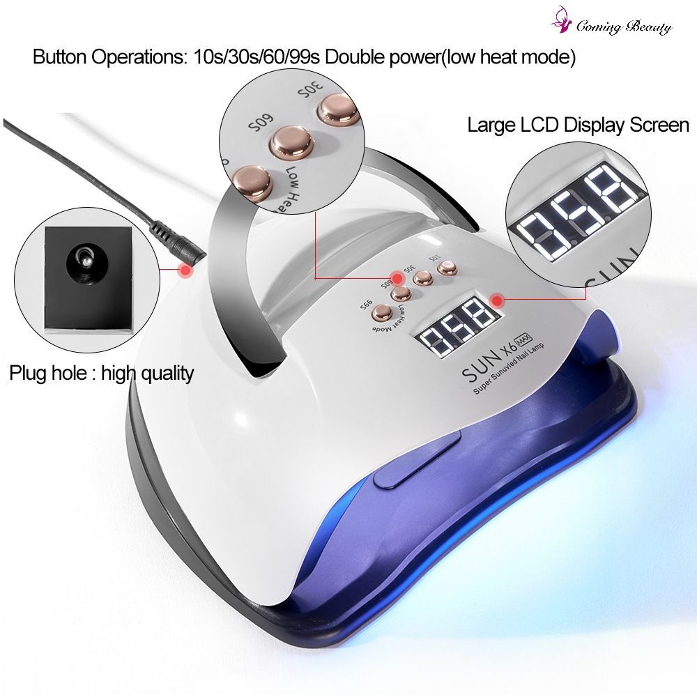 Wholesale Professional High Power Uv Nail Dryer Sun X6 Max 280w 66 Leds ...