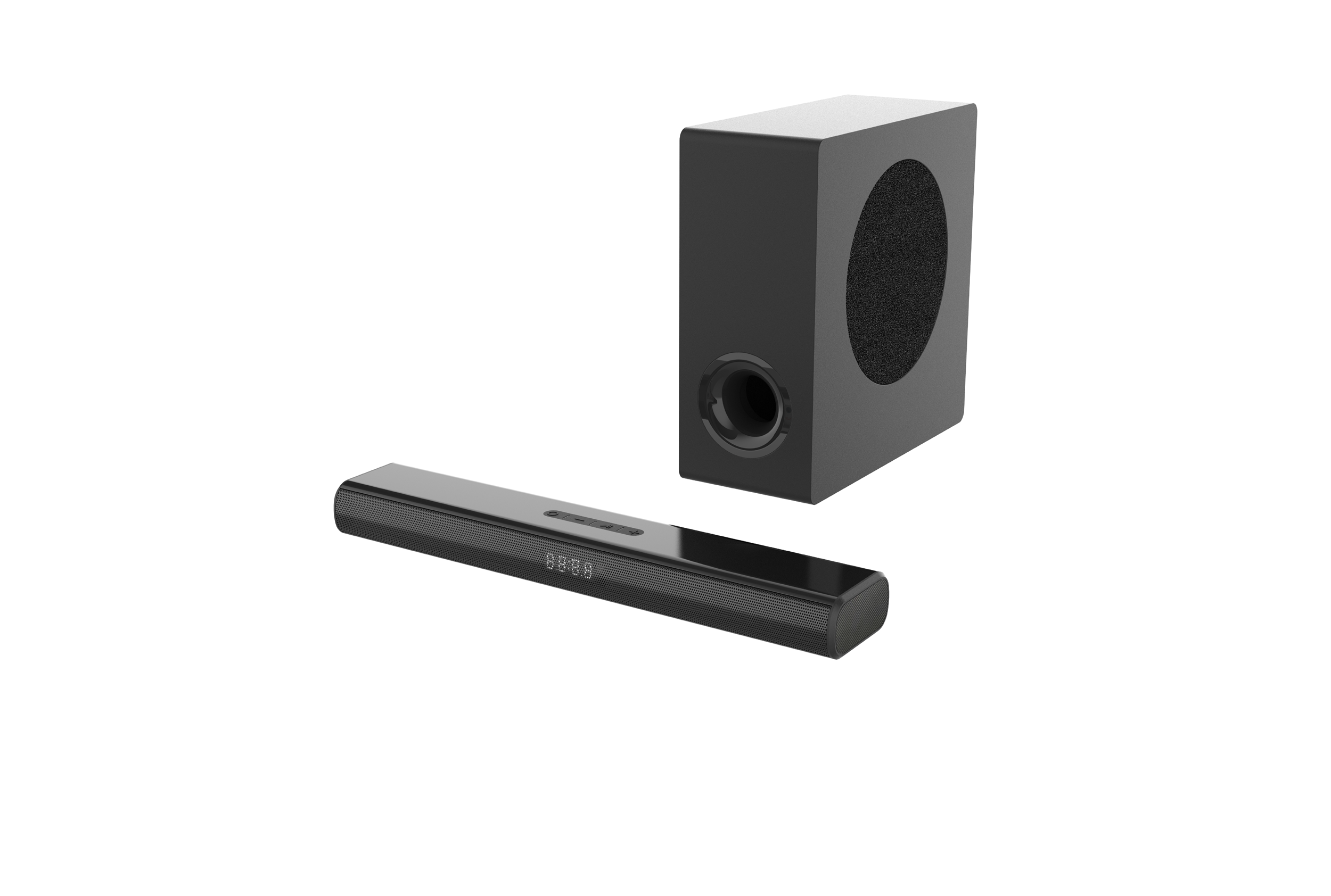 New Products Silm 80w With Wired Subwoofer For 2.1ch Sound Bar System ...