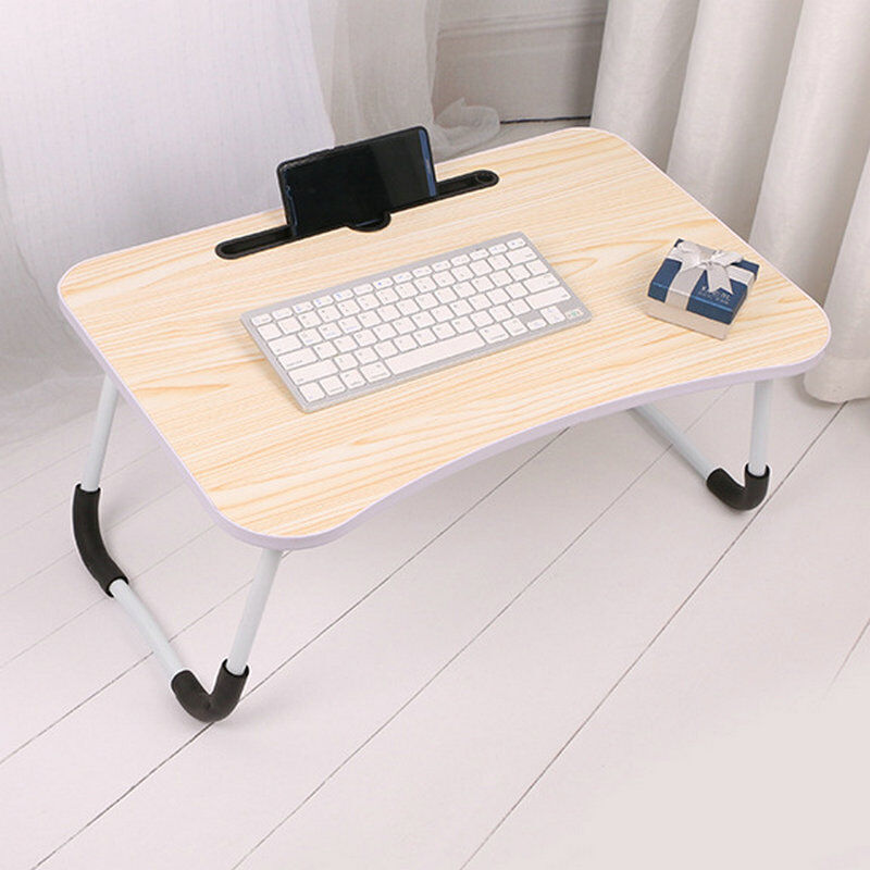 Bed Table Laptop Desk Study Table Folding Black Foldable Laptop Stand ...