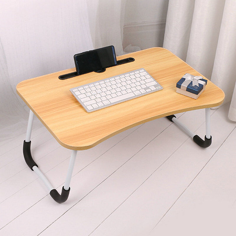 Bed Table Laptop Desk Study Table Folding Black Foldable Laptop Stand ...