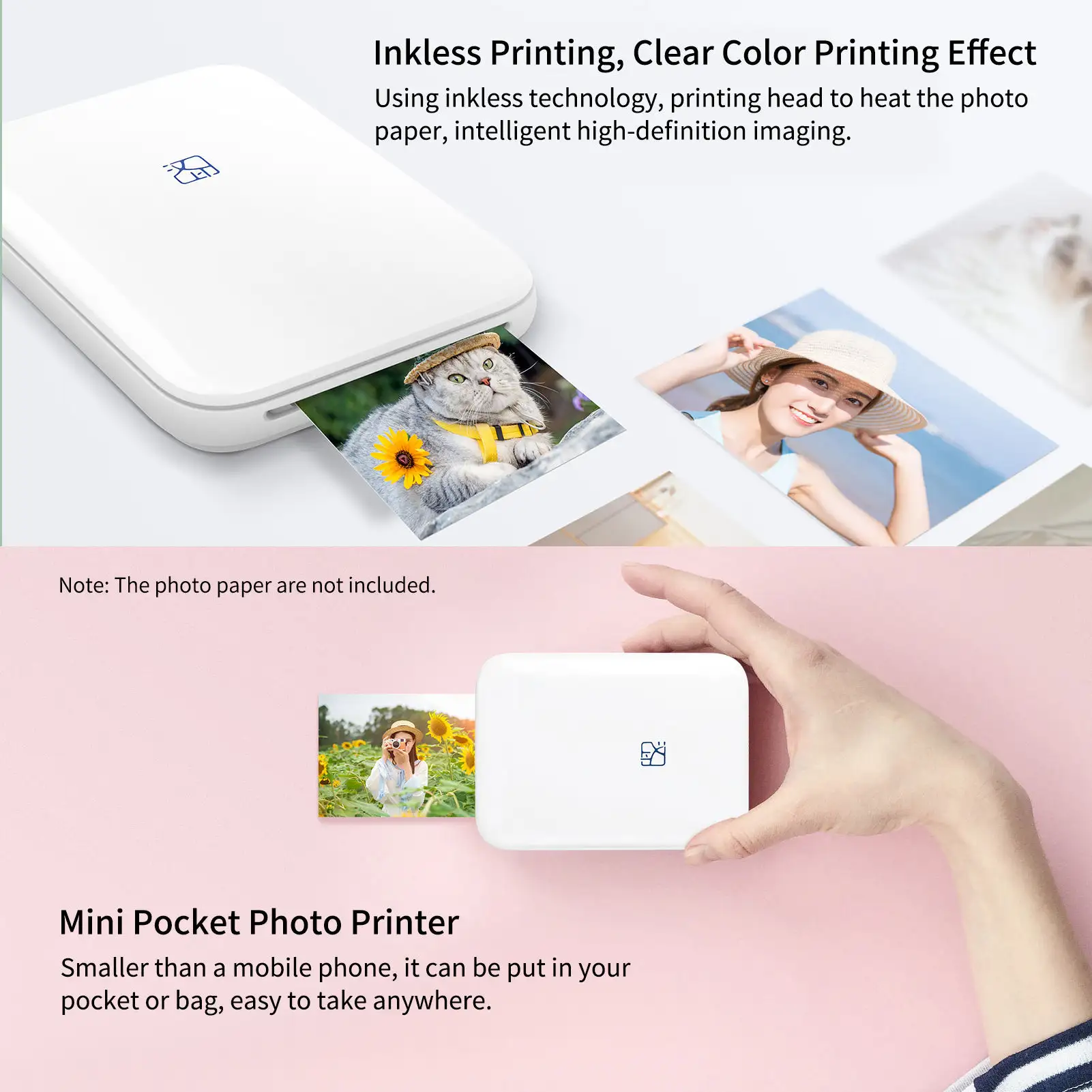 Versatile Compact Dye-sublimation & Zink Mobile Photo Printer: High ...