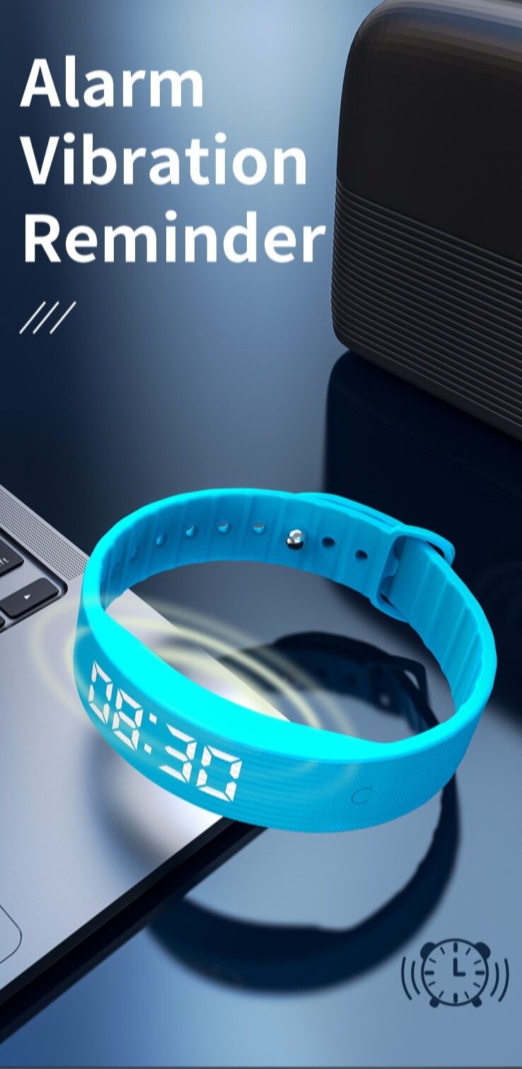 Pedometer Countdown Vibrate Reminder Eco-friendly Silicone Smart ...