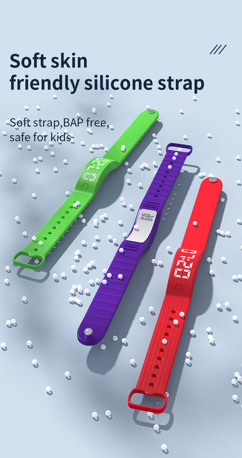 Pedometer Countdown Vibrate Reminder Eco-friendly Silicone Smart ...