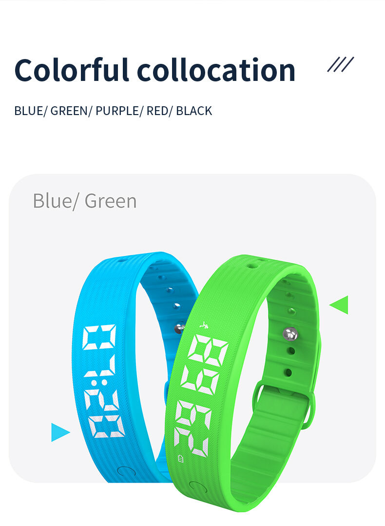 Pedometer Countdown Vibrate Reminder Eco-friendly Silicone Smart ...