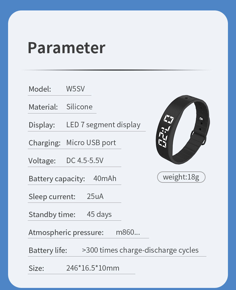 Pedometer Countdown Vibrate Reminder Eco-friendly Silicone Smart ...