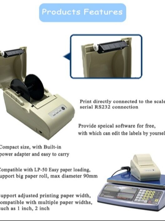 2inch Weighing Printer Used For Weighing Scales 58mm Thermal Label And ...