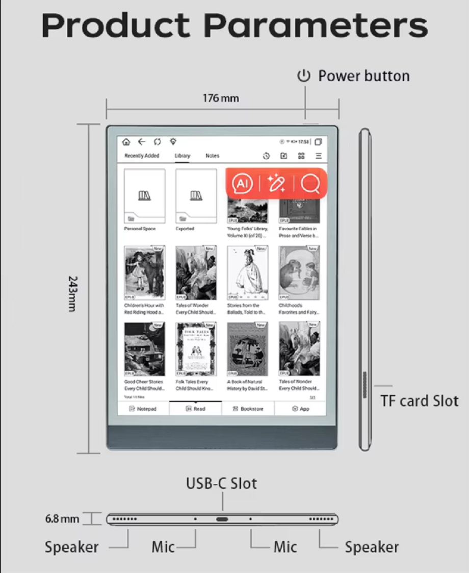 Buy China Wholesale 10.3 Inch 10.3'' Touch Screen E-ink Display E-paper ...
