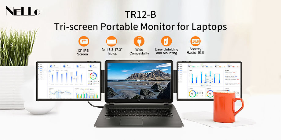 Oem Odm Laptop Tri-screen Monitor Fhd 1080p Hdr 5v-20v Input - China ...