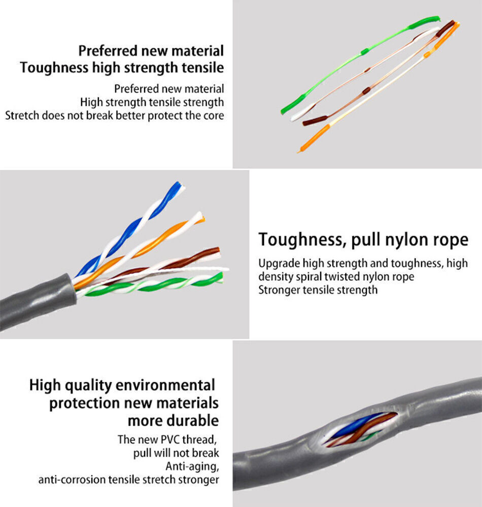 Cable Cat6a Cable With Enhanced Tensile Design Cat6 Cable Assembly ...