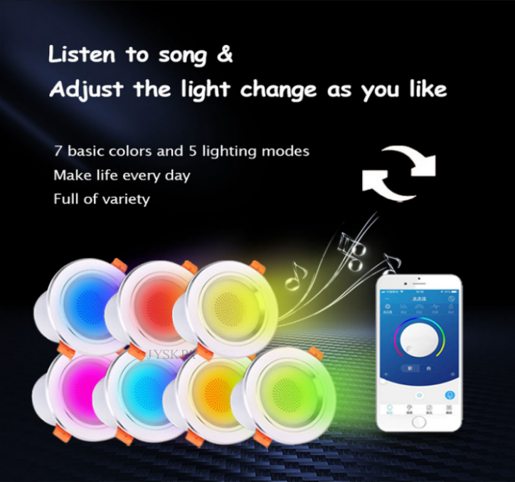 Btl410 App Smart Colorful Light Dimmable Bluetooth Speaker Lamp Home ...