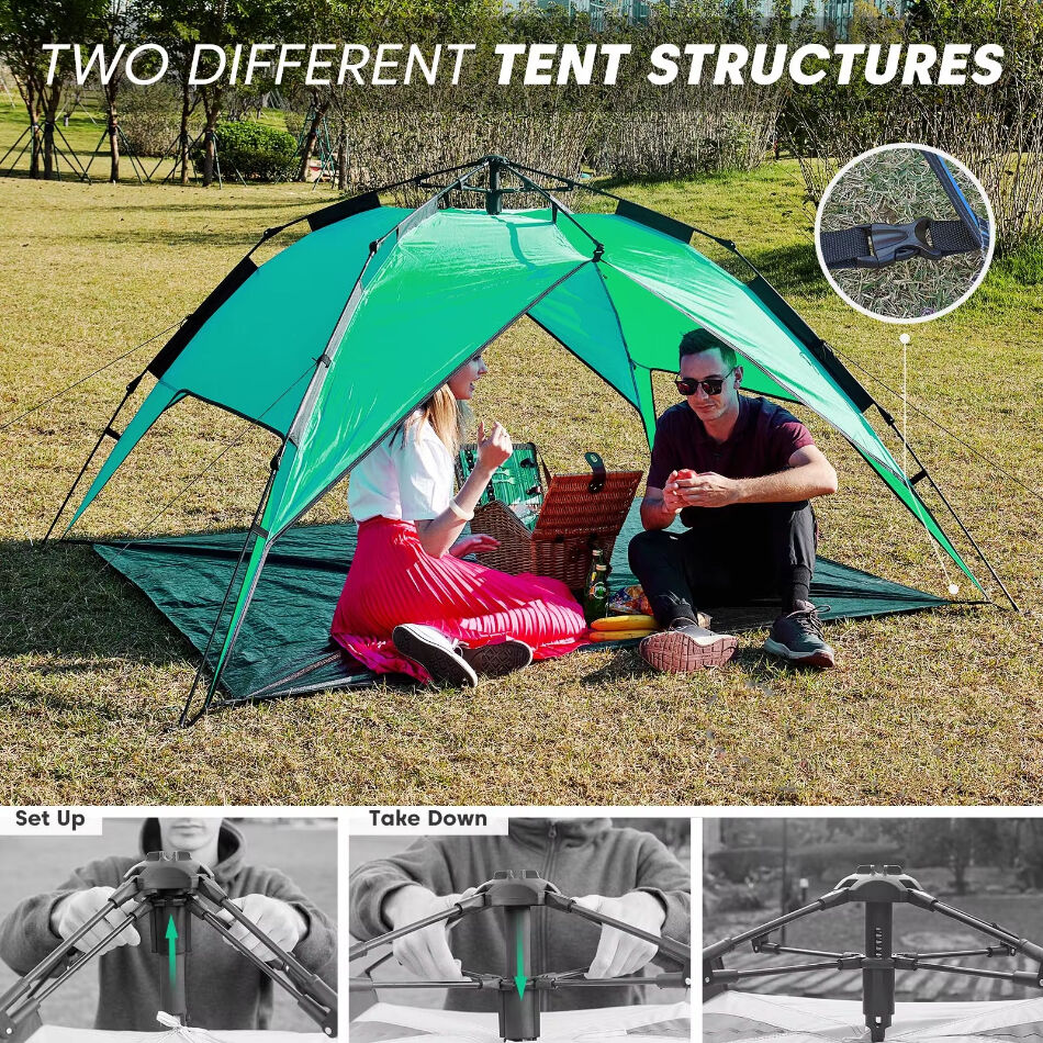 Waterproof Outdoor 2-4 Man Pop Up Tents Small Automatic Easy Carry ...