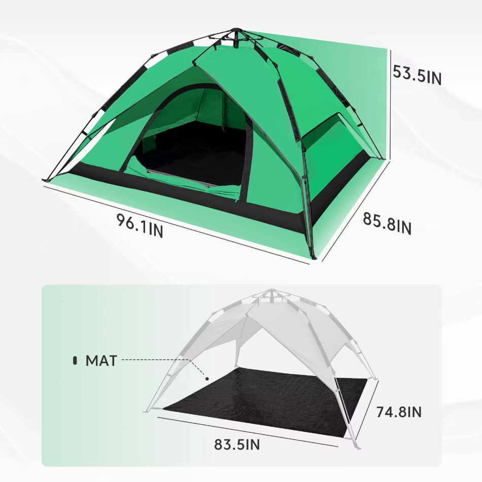 Waterproof Outdoor 2-4 Man Pop Up Tents Small Automatic Easy Carry ...