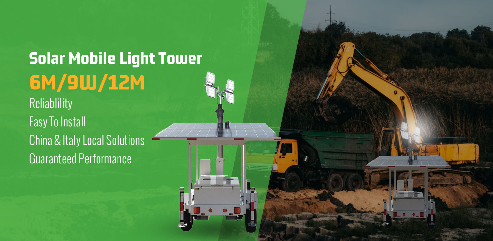 7m Mobile Solar Tower Lights Led Portable Light Tower For Outdoor $7850 ...