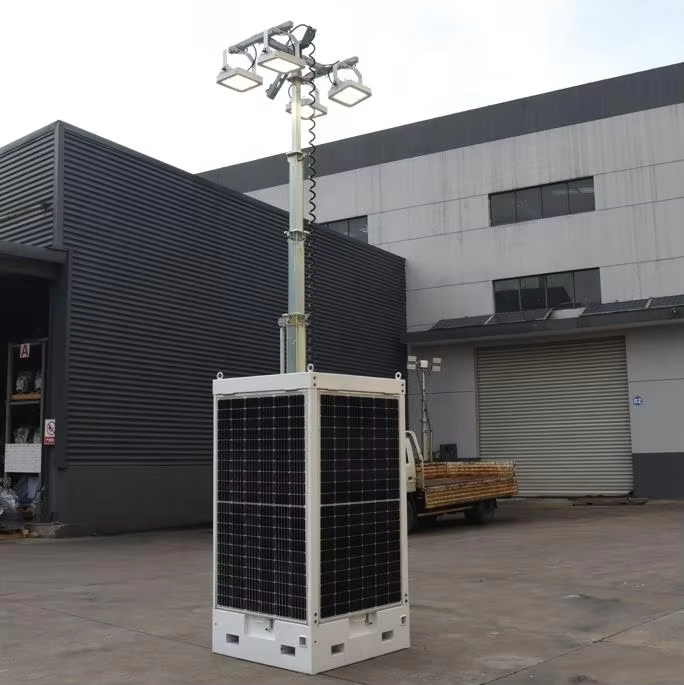 7m Mobile Solar Tower Lights Led Portable Light Tower For Outdoor $7850 ...