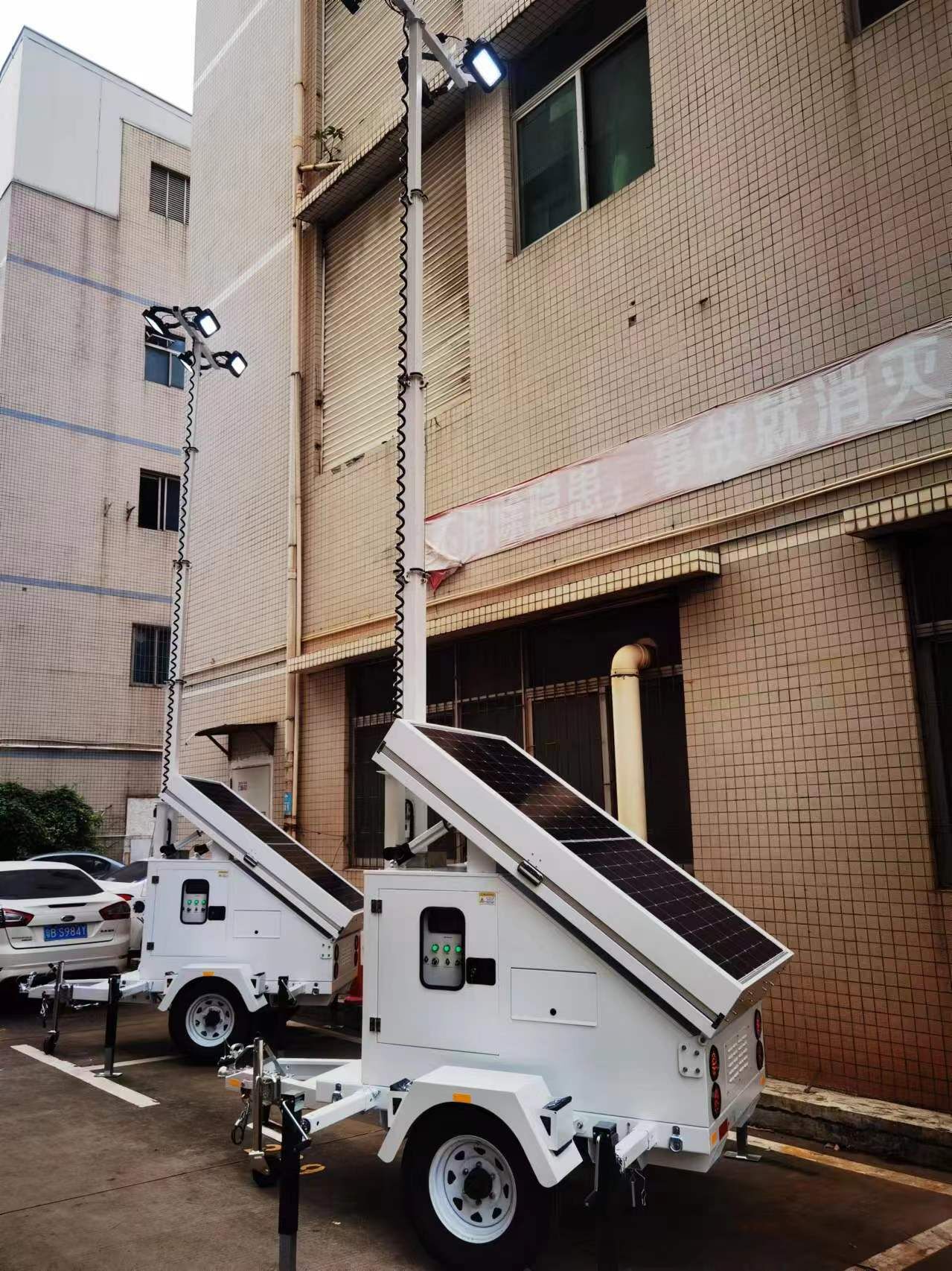 7m Mobile Solar Tower Lights Led Portable Light Tower For Outdoor $7850 ...